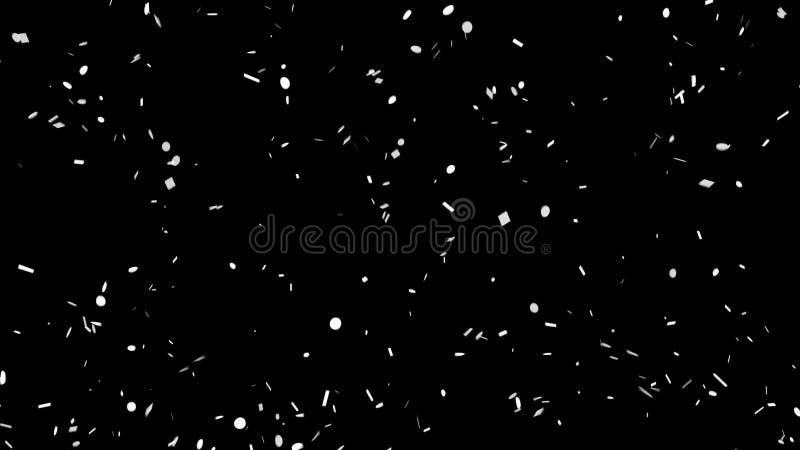 Party Confetti Falling 4k Loop with Transparency Stock Video - Video of ...