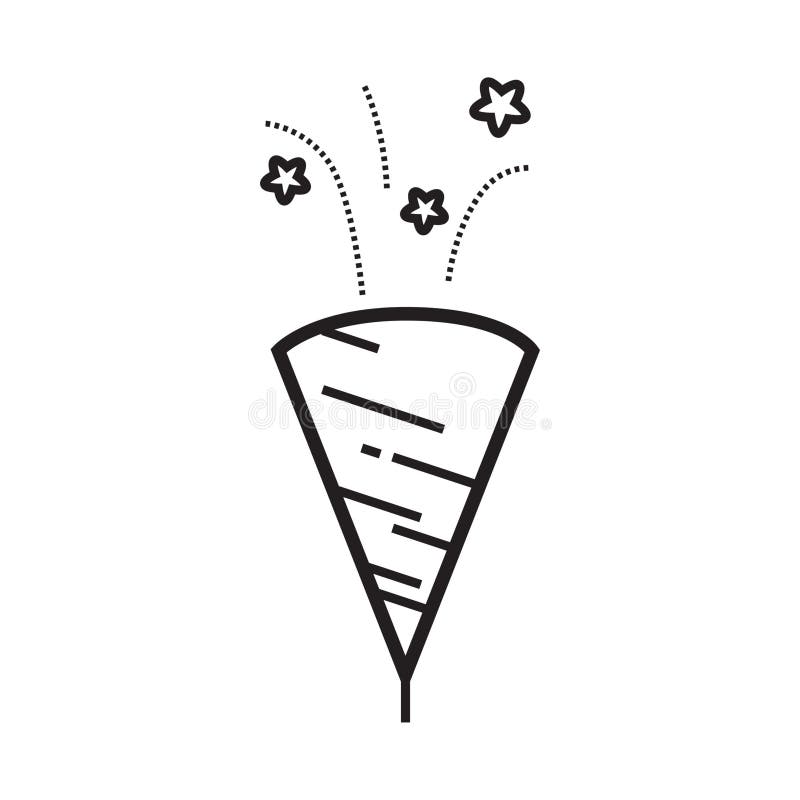 Party Confetti Poppers. Vector Illustration Decorative Design Stock ...