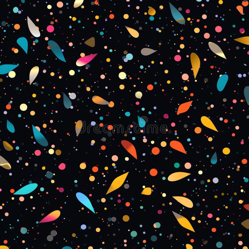 Party Confetti Texture Background, Design Seamless Pattern, for Nursery ...