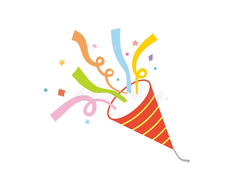 Party cracker illustration stock vector. Illustration of celebrate ...