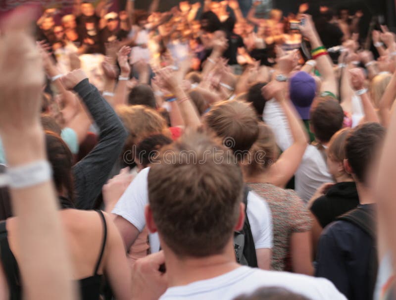 Party crowd stock photo. Image of neon, dancer, punk, event - 6752208