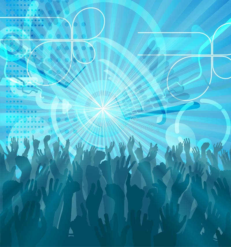 Party Crowd Abstract Party Background Stock Vector - Illustration of ...