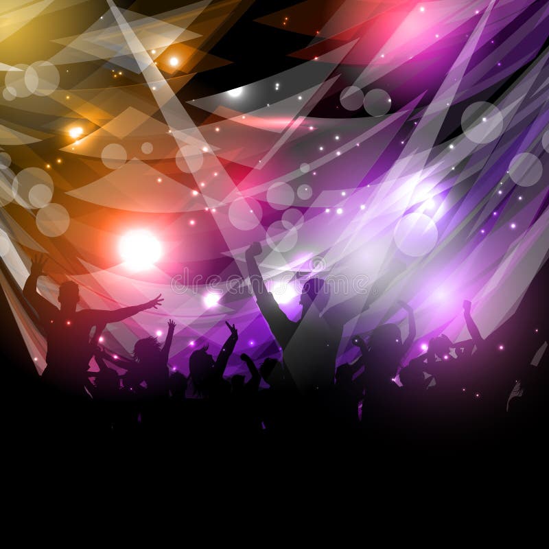 Party crowd background stock vector. Illustration of dancing - 43756386