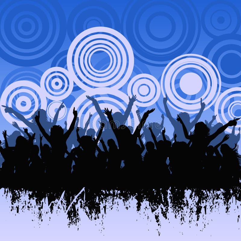 Party crowd stock illustration. Illustration of poster - 30450965