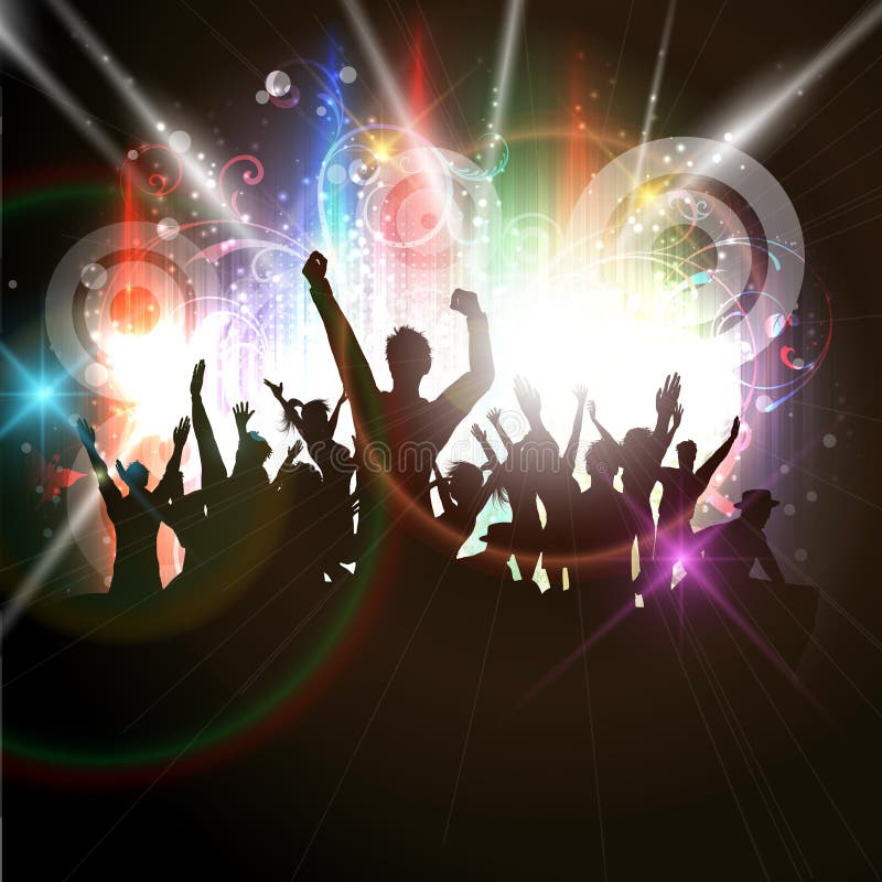 Party crowd stock vector. Illustration of abstract, group - 41774448