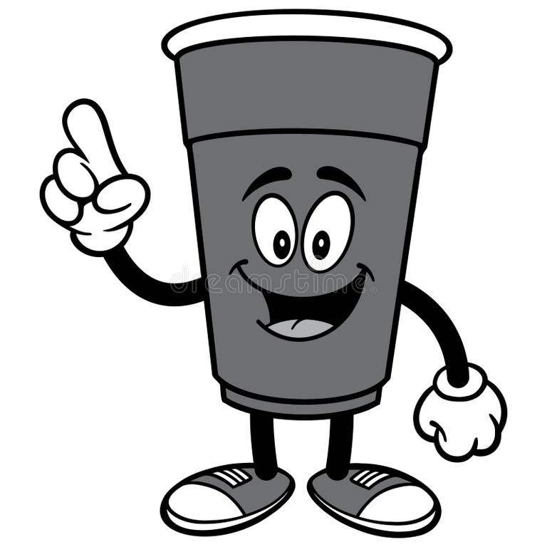 Party Cup Talking Illustration Stock Vector - Illustration of ...