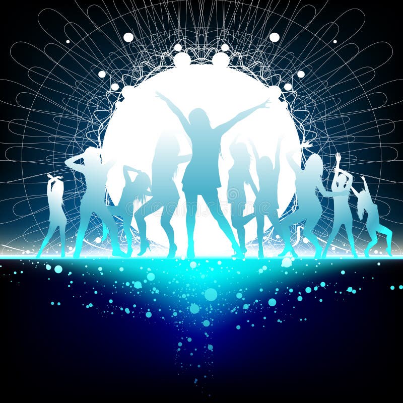 Party dance time stock vector. Illustration of contour - 10832304