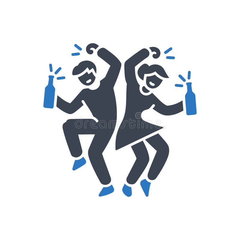 Party Dancing Icon stock vector. Illustration of party - 376289999