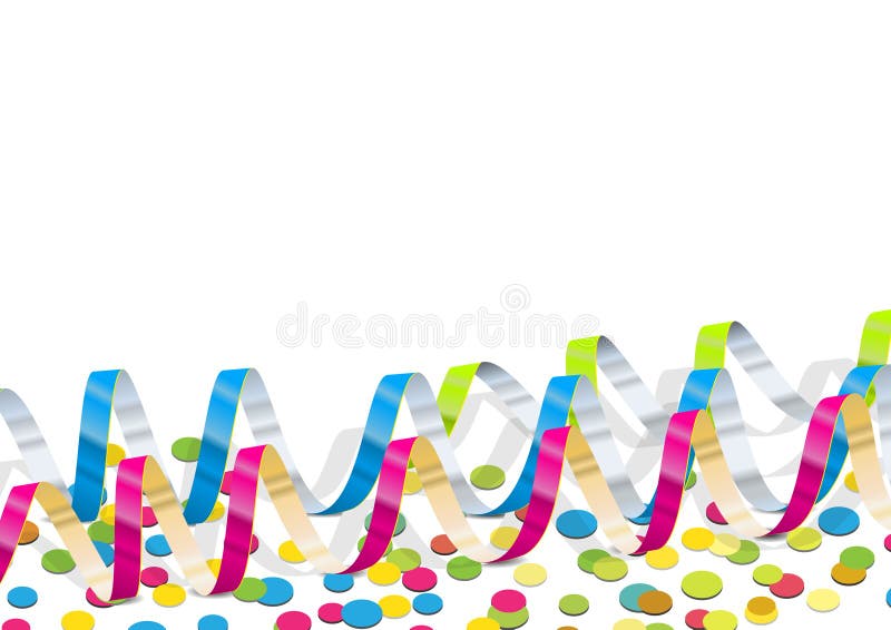 Party streamers stock illustration. Illustration of happy - 13449412