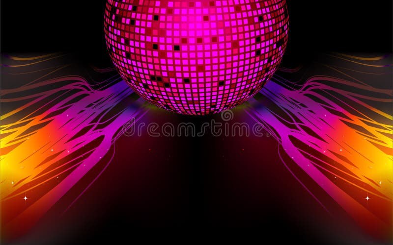 Night Club Discotheque Colorful Lights Stock Illustration ...