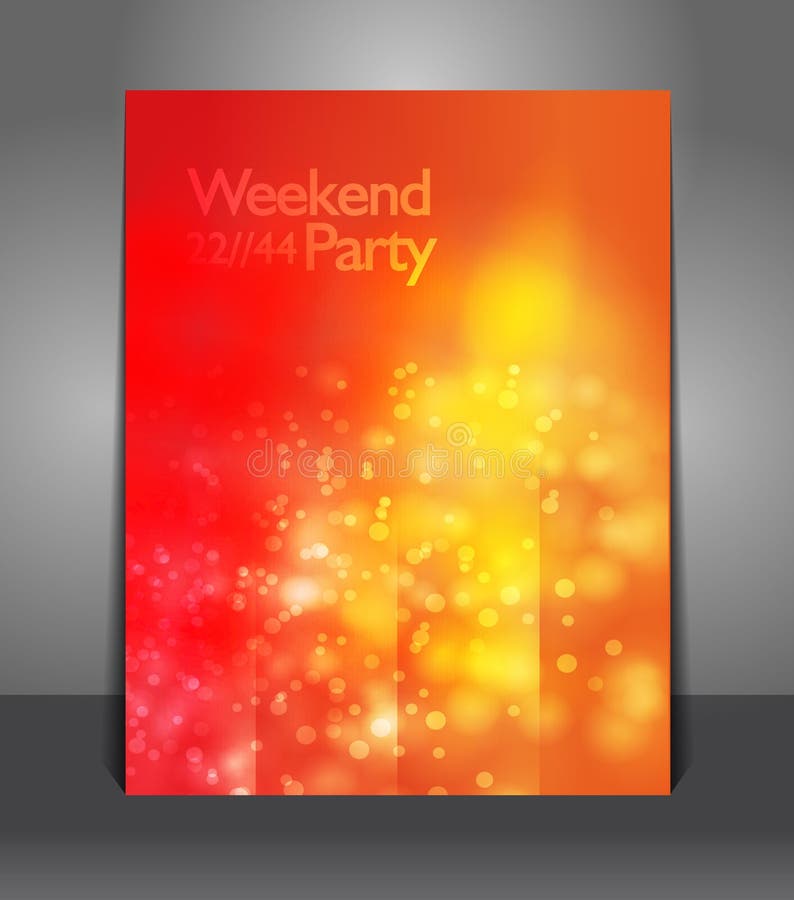 Party Design Template with Bubbles Background Stock Vector ...