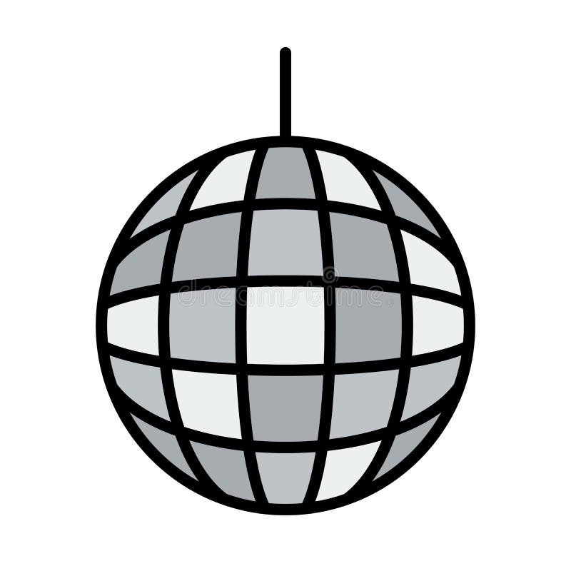 Party Disco Sphere Icon stock vector. Illustration of color - 248430303