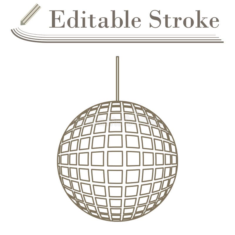 Party Disco Sphere Icon stock vector. Illustration of brightly - 202280667