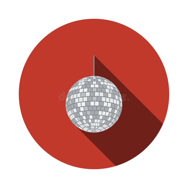 Party Disco Sphere Icon stock vector. Illustration of flat - 224776595
