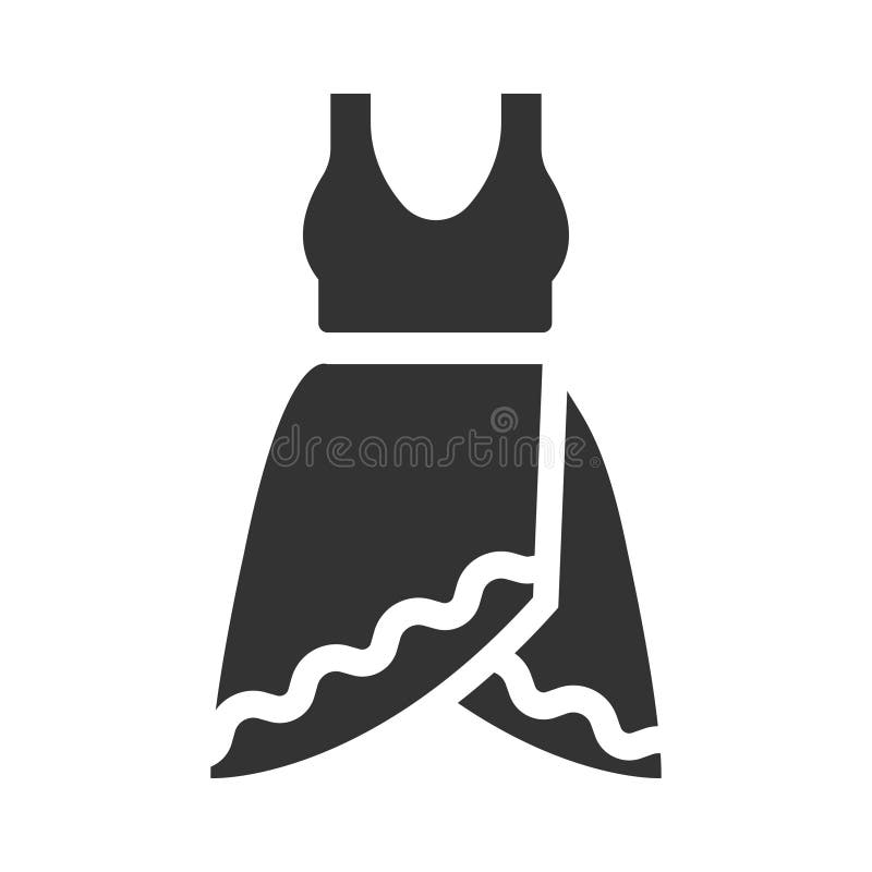 Party dress Icon stock vector. Illustration of party - 321219033