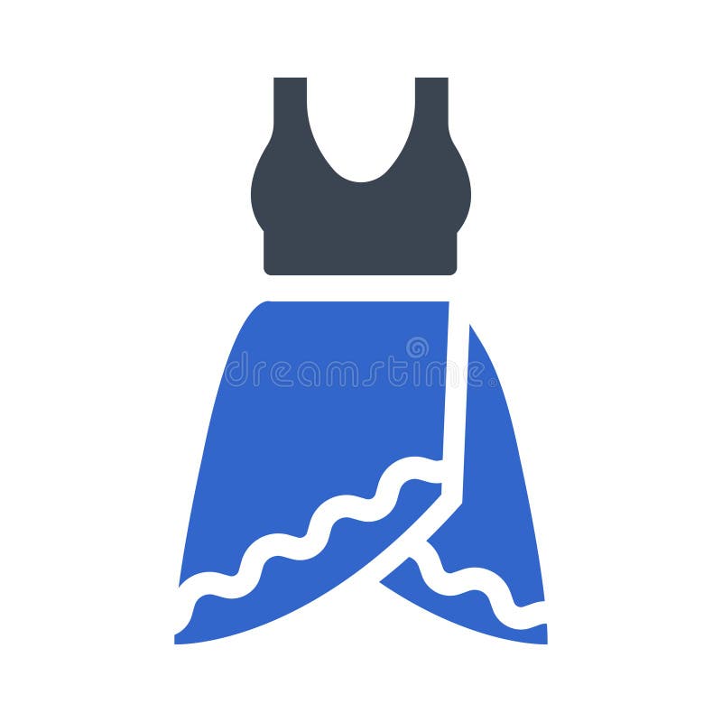 Party dress Icon stock vector. Illustration of happiness - 321219217