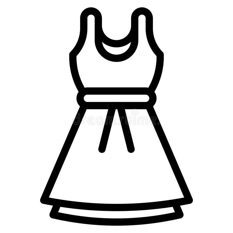 Party Dress Icon, Birthday Party Related Vector Illustration Stock ...