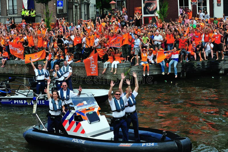 Party for Dutch Football Team Editorial Stock Photo - Image of football ...