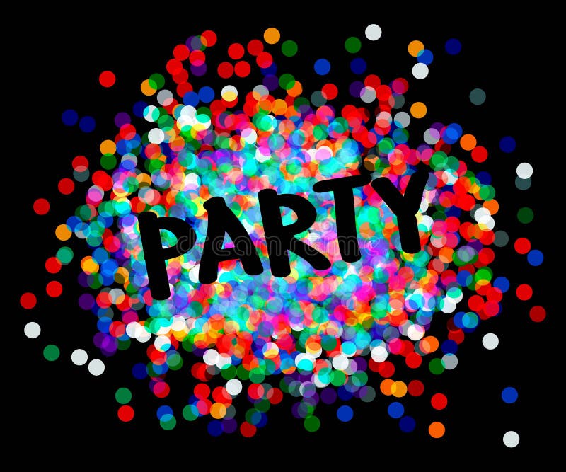 Party el cartel ilustración del vector. Ilustración de arte - 51537199