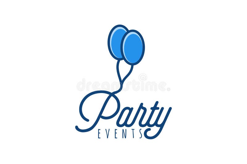 Party Event Logo Designs Inspiration Isolated on White Background ...