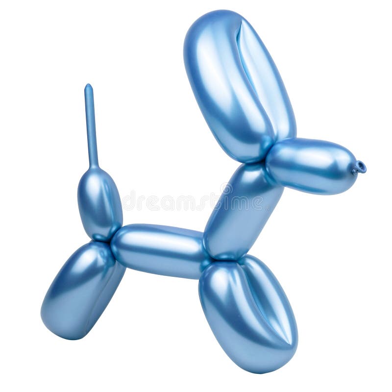 Party Festive Balloon Dog Twisting Modeling Isolated on the White ...
