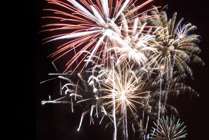 Party Fireworks stock image. Image of fire, colourful - 66932885