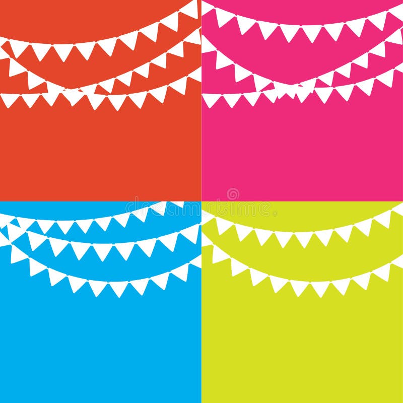 Party Flag Background Vector Illustration. Stock Vector - Illustration ...