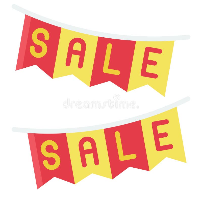 Party Flag Icon, Summer Sale Related Vector Stock Vector - Illustration ...