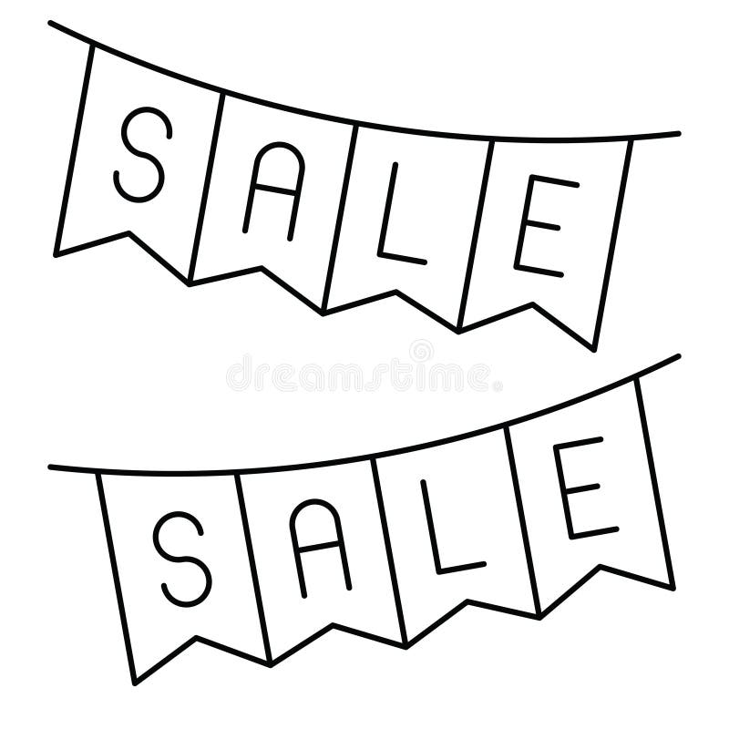 Party Flag Icon, Summer Sale Related Vector Stock Vector - Illustration ...