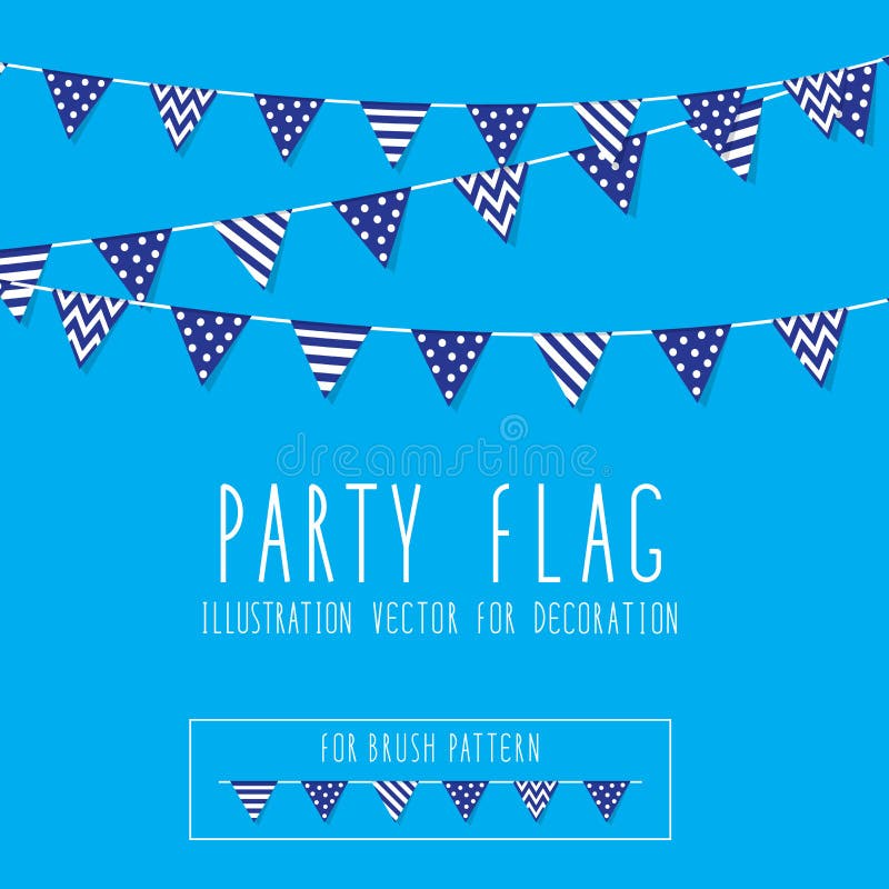 Party Flag stock vector. Illustration of bright, enjoyment - 61627800
