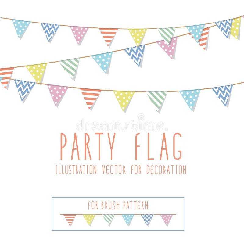 Party Flag stock vector. Illustration of fabric, color - 61627977