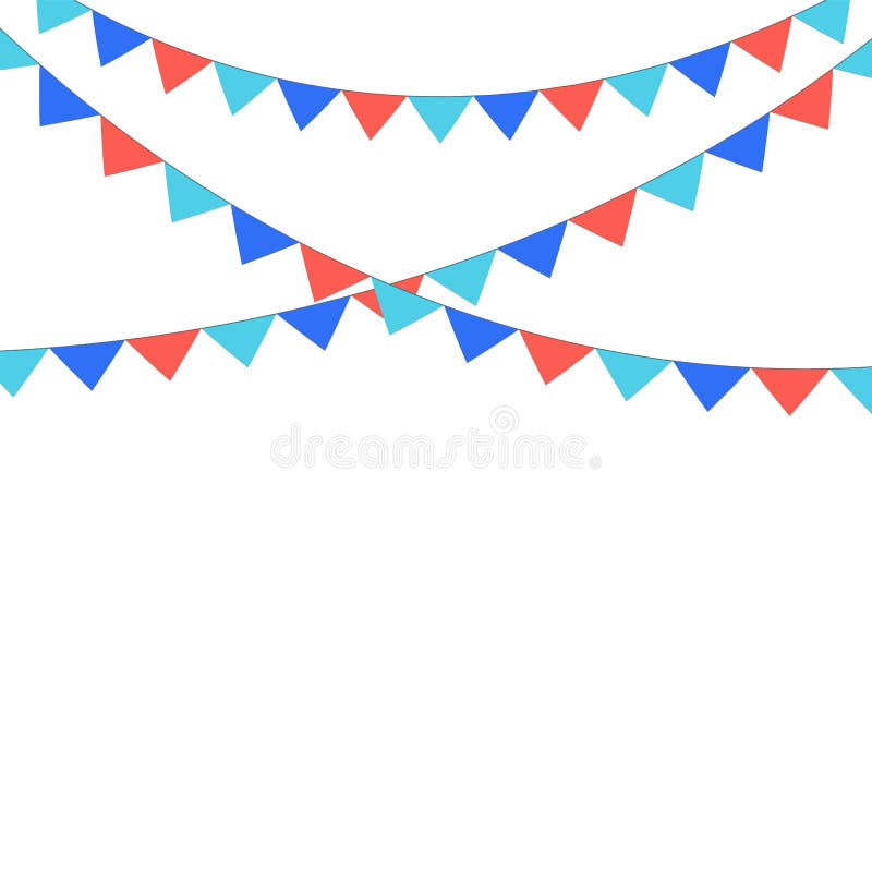 Party Flags Background Vector Pastel Colourfull Stock Vector ...