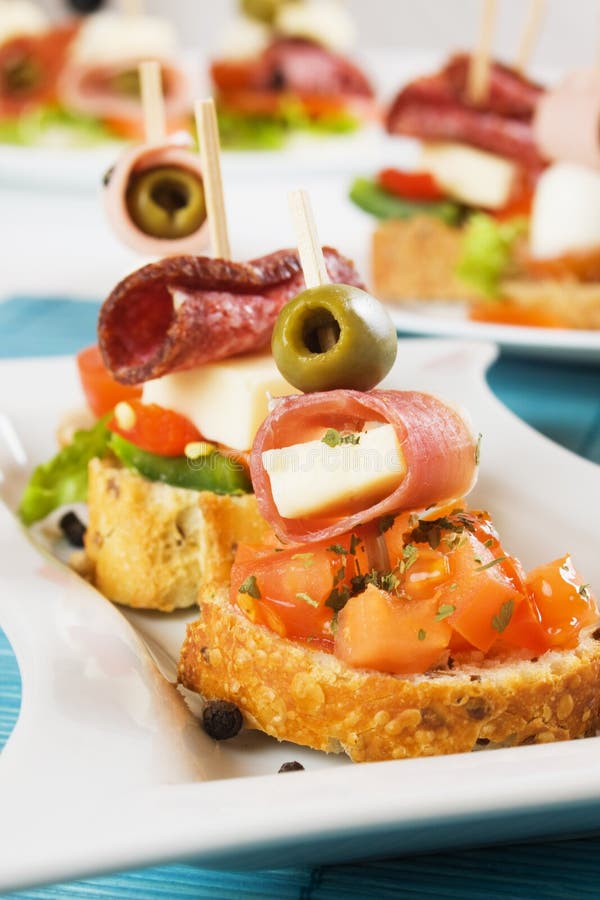 Party food stock photo. Image of cold, meat, sandwich - 18841704