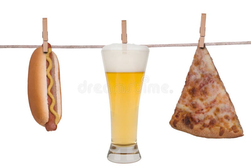 Party Food Hanging on a Clothe Stock Photo - Image of sports, hang: 3337492