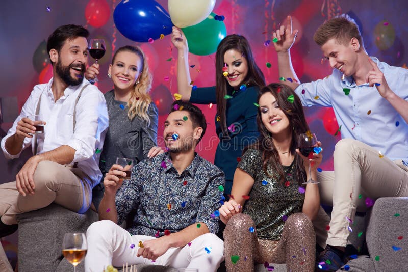 Party with friends stock photo. Image of dancing, female - 82525662