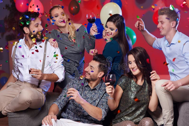 Party with friends stock image. Image of group, male - 82526059