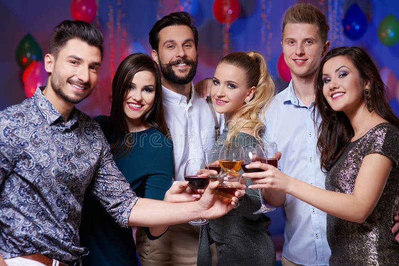 Party with friends stock image. Image of holding, copy - 82526317