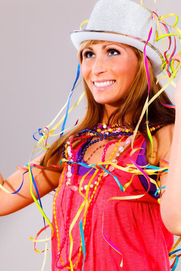 Party girl stock image. Image of colorful, anniversary - 16524315