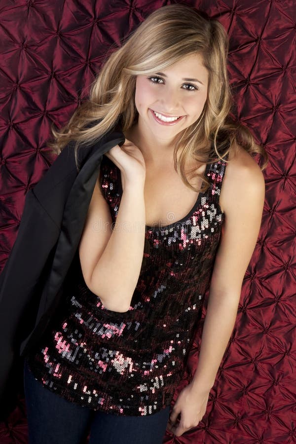 Party girl stock photo. Image of elegant, face, party - 18089680