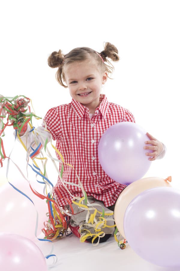 Party girl stock image. Image of celebrate, toddler, girl - 4425389