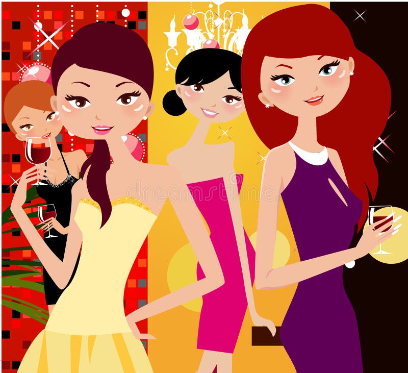 Three girls,kids stock vector. Illustration of happy - 12082973