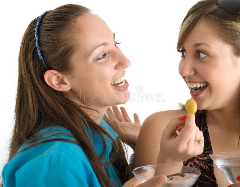 Party girls with cocktails stock image. Image of beautiful - 48847567