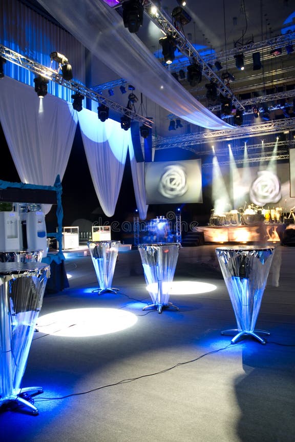 Party hall stock photo. Image of preparation, decorated - 2776084