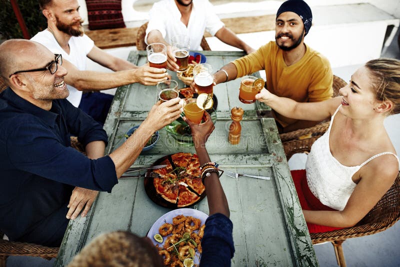 Party Happy Friends Drinks Fun Concept Stock Photo - Image of happiness ...