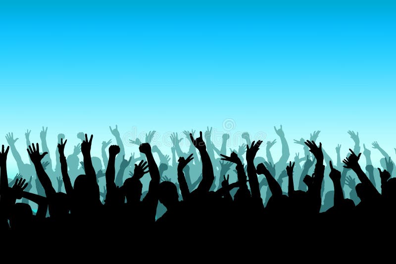 Ecstatic Crowd Stock Illustrations – 167 Ecstatic Crowd Stock ...