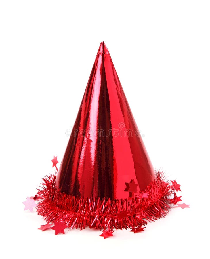 Party hat stock photo. Image of carnival, birthday, silvester - 16093058