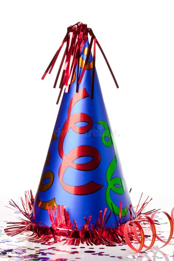Party hat stock image. Image of close, fringe, holiday - 16832137