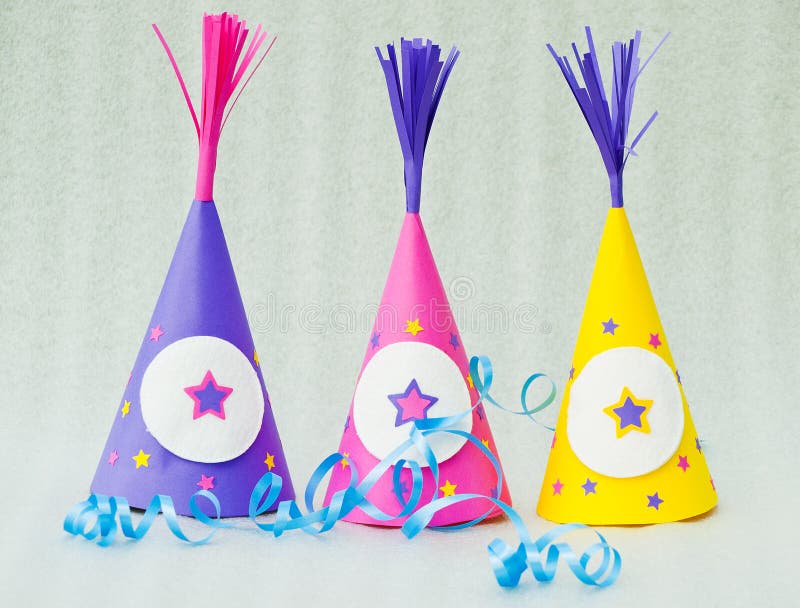 Party hats stock photo. Image of celebration, pink, party - 21091816