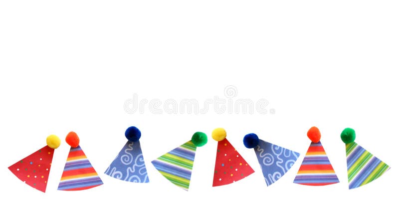 Party hats border stock photo. Image of party, celebration - 2105622