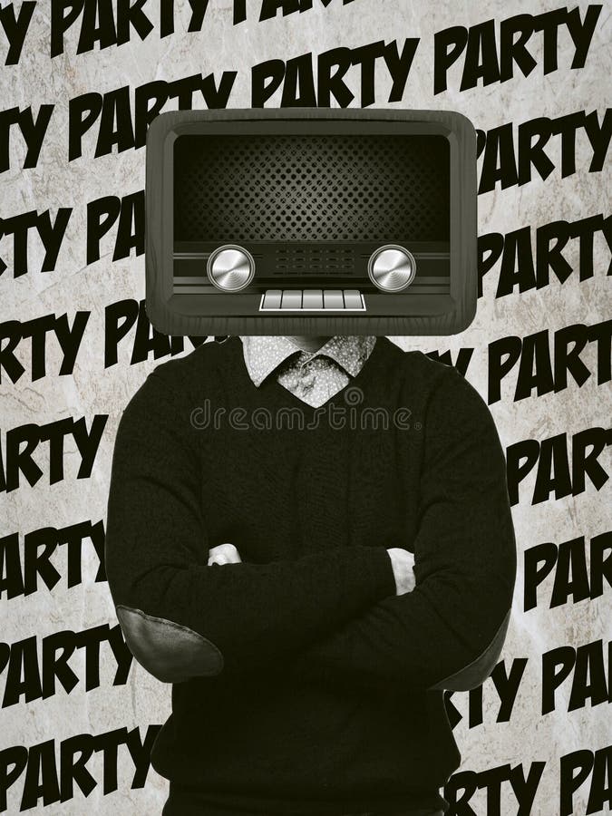 Party head illustrations stock image. Image of party - 177666869